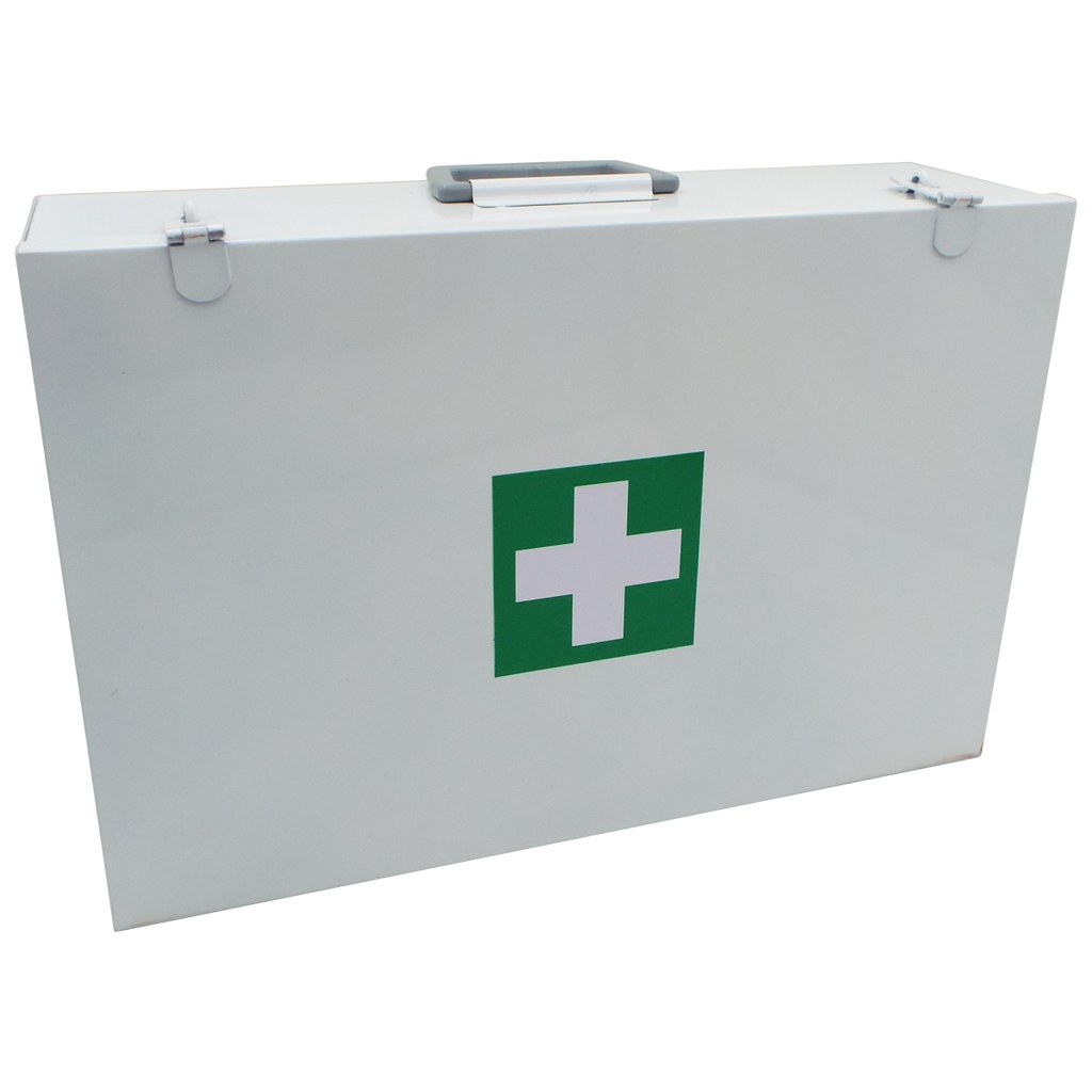 Metal First Aid Box – Wall-Mountable Medical Storage Case | Safety ...